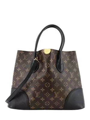 LOUIS VUITTON Flandrin Monogram Canvas And Leather Tote Bag - Black