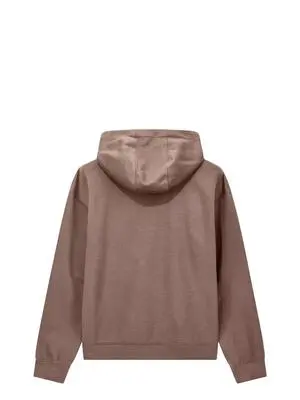 Giorgio Armani Logo Patch Drawstring Hoodie - Brown