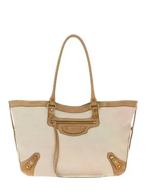Balenciaga Medium Le City Beach Tote Bag - Neutrals