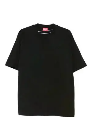 DIESEL® Logo Embroidered T-shirt - Black