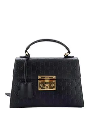 Gucci Padlock Top Handle Bag - Black