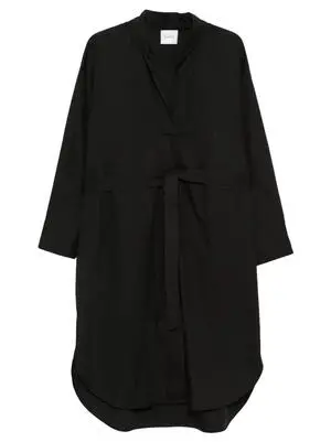 NUDE Belted Midi Dress - Black