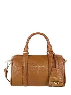 LANCASTER Grained Leather Tote Bag - Brown