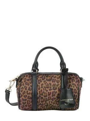 LANCASTER Lancaster Leopard-Print Logo Detail Shoulder Bag Brown