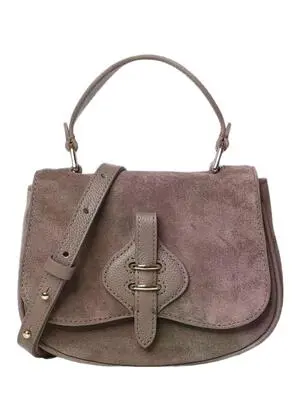 COCCINELLE Mavery Suede Mini Crossbody Bag - Brown