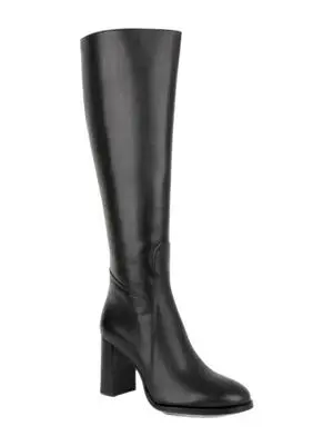 SERGIO MORETTI FIRENZE SERGIO MORETTI FIRENZE Black Leather Knee-High Boots