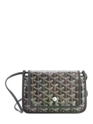 Goyard Goyard Plumet Clutch Wallet Coated Canvas Crossbody Bag Black