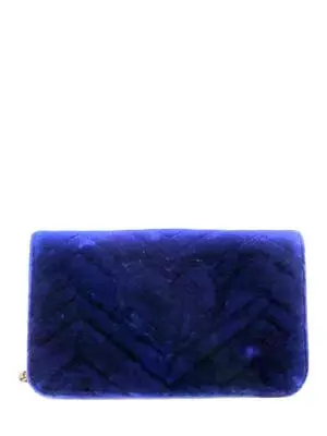 GUCCI Gucci GG Marmont Matelasse Velvet Mini Crossbody Bag
