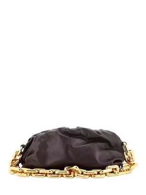Bottega Veneta The Chain Pouch Leather Teen Shoulder Bag - Brown