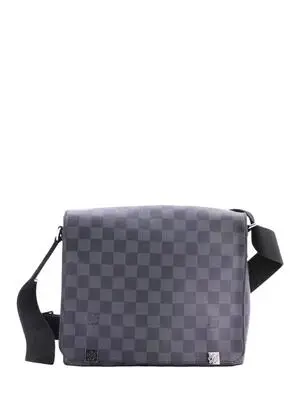 LOUIS VUITTON Louis Vuitton Damier Graphite PM Messenger Bag Black
