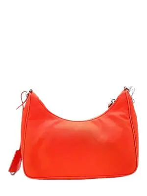 Prada Prada Tessuto Convertible Crossbody Bag Orange