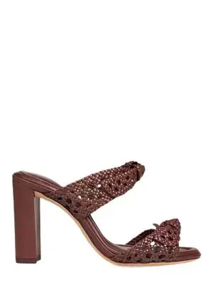 ALEXANDRE BIRMAN Clarita Braided Leather Sandals - Brown