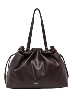 Liu Jo Drawstring-fastening Logo-plaque Tote Bag - Brown