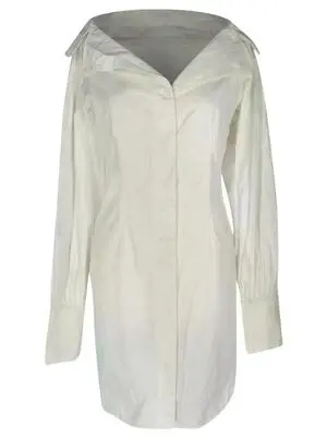 Etro Off-the-shoulder Shirt Dress - White