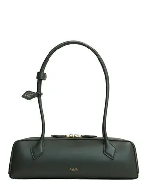 Alaïa ALAÏA Le Teckel Medium Leather Bag Green