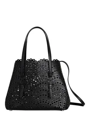Alaïa Vienne Wave Mina 25 Bag In Calf Leather - Black