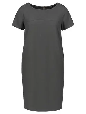 CONQUISTA Punto Di Roma Short Sleeve Dress - Black