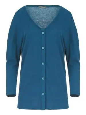 CONQUISTA Conquista Petrol Knit Button Cardigan Blue