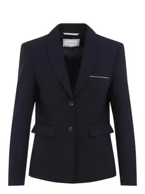 Peserico Tailored Stretch Blazer - Blue