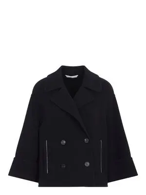 PESERICO PESERICO Double-Breasted Wool Blend Shortcoat
