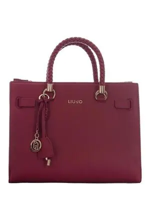 Liu Jo Structured Top Handle Tote Bag - Brick Red
