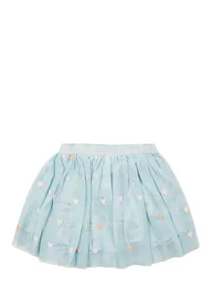 STELLA MCCARTNEY STELLA MCCARTNEY Mini Heart Print Tulle Skirt