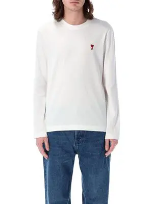 AMI Paris Ami Paris Elegant Casual T-Shirt Bianco