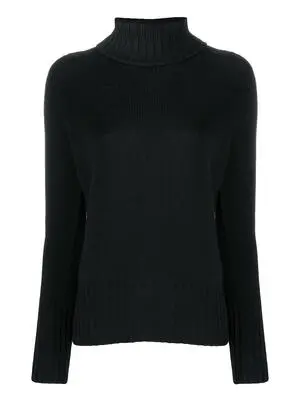 DRUMOHR Ribbed Turtleneck Sweater - Black