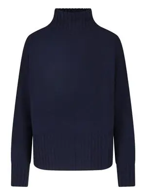 DRUMOHR Ribbed Turtleneck Sweater - Blue
