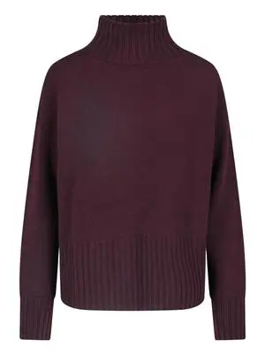 DRUMOHR Ribbed Turtleneck Sweater - Red