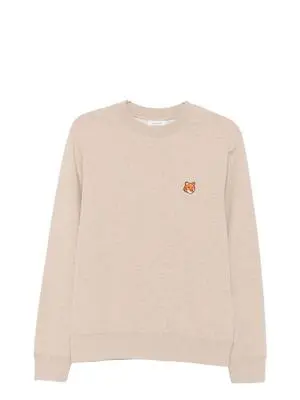 MAISON KITSUNÉ MAISON KITSUNÉ Fox Head Cotton Crewneck Sweatshirt