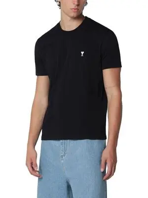 AMI Paris De Coeur T-shirt - Black