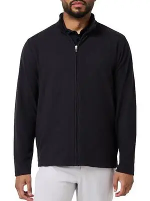 Travis Mathew Peak Fleece Full Zip Sweatshirt - Black