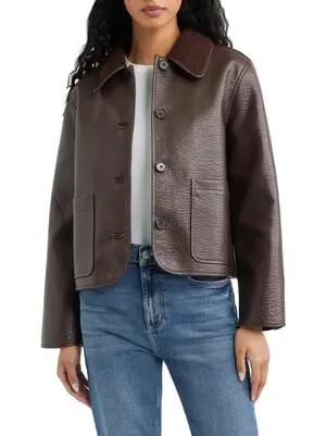 Rails Terra Faux Shearling Jacket - Walnut