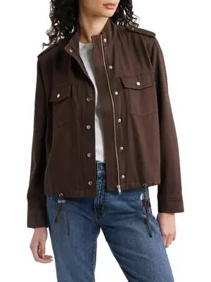 Rails Collins Cotton Blend Utility Jacket - Espresso