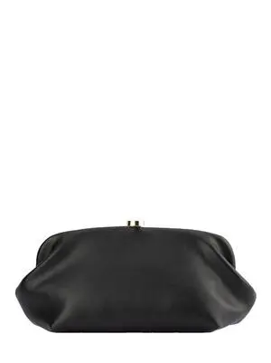 OLGA BERG Josefina Framed Clutch With Chain Strap - Black
