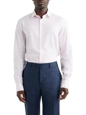 Canali Regular Fit Dress Shirt - Pink
