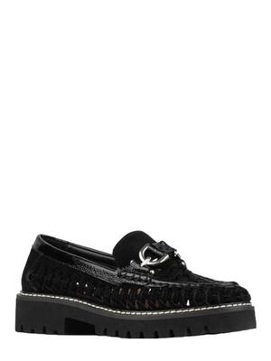 DONALD PLINER Hansine Lug Sole Loafers - Black