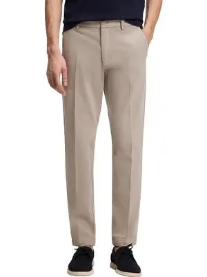 BOSS Kaiton Slim Fit Flat Front Stretch Cotton Chinos - Beige
