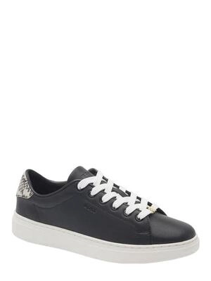 BOSS Kieran Lace-up Leather Sneakers - Black/python
