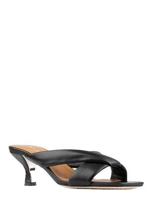 DONALD PLINER Gennessa Strappy Kitten Heel Sandal - Black