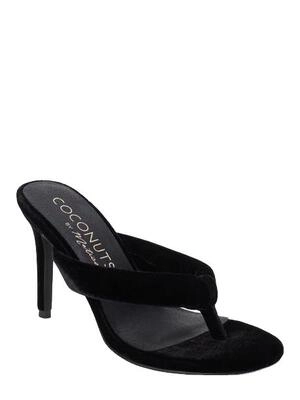 Matisse Velvet Flip Flops - Black