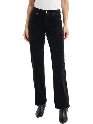 NYDJ Brooklyn Bootcut Corduroy Pants - Black