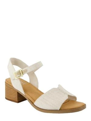 Toms Eloise Block Heel Sandal - Natural