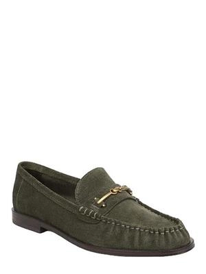 Nordstrom Sylvie Leather Loafer - Olive Milli