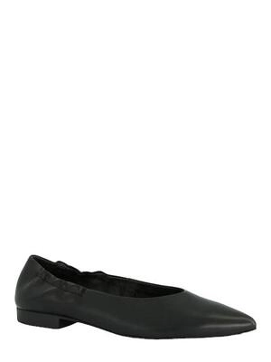 Paul Green Elly Pointed Toe Flat - Black Leather