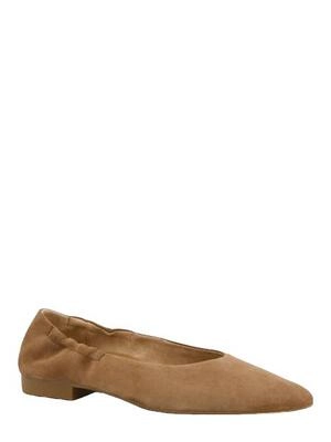 Paul Green Elly Pointed Toe Flat - Nut Suede