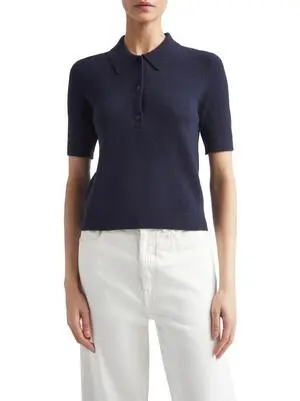 MARIA MCMANUS Maria McManus Cashmere & Organic Cotton Jersey Polo