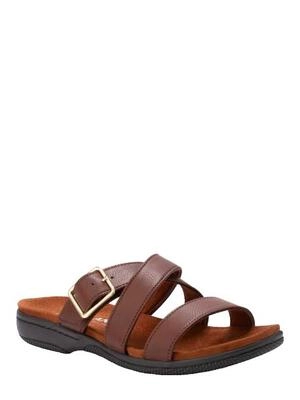Eastland Sanibel Slide Sandal - Dark Walnu