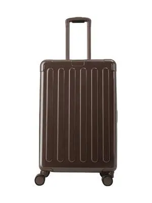 HEDGREN Nostos Glossy Medium Spinner Suitcase - Espresso